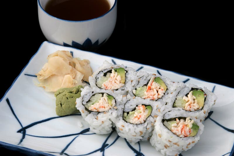Japanese Sushi & Tea stock photo. Image of fitness - 434390