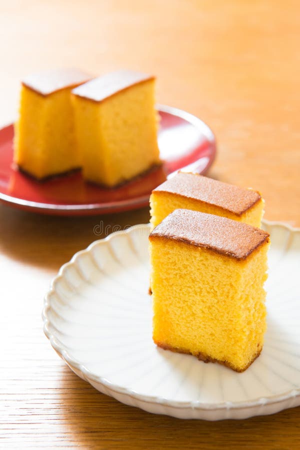 Japanese Sweets, Castella Cake, Japanese Sponge Cake Stock Photo ...