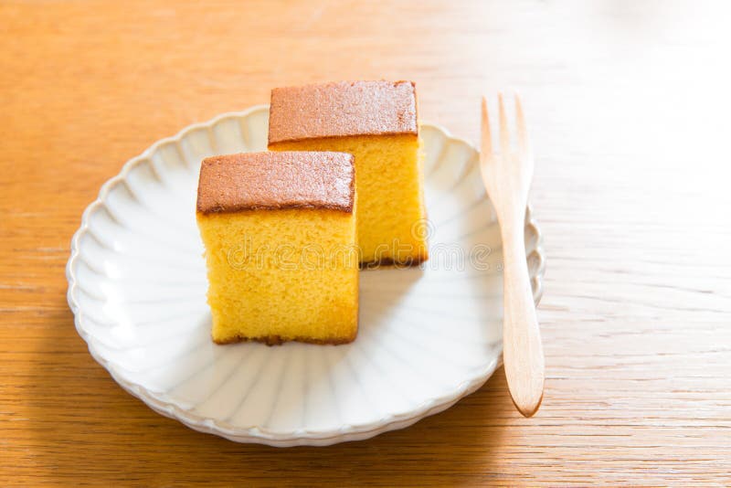 Japanese Sweets, Castella Cake, Japanese Sponge Cake Stock Image ...