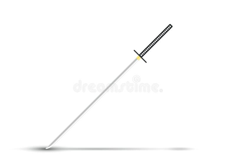 Japanese Sword Katana (Samurai Sword) Stock Vector - Illustration of ...