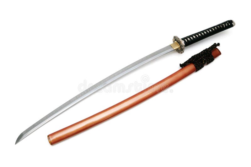 Japanese Sword and Scabbard Stock Image - Image of power, katana: 87669033