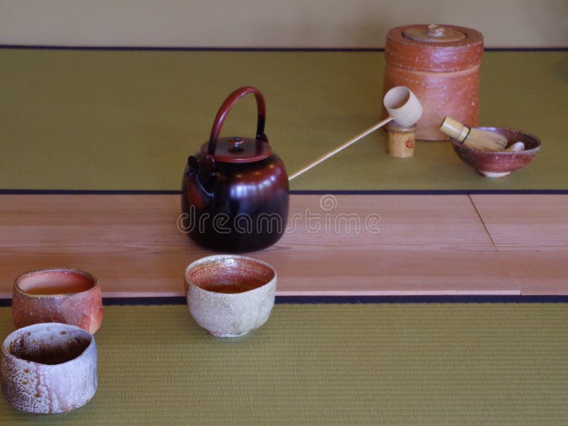 Japanese tea vessels stock photo. Image of still, life - 57311308