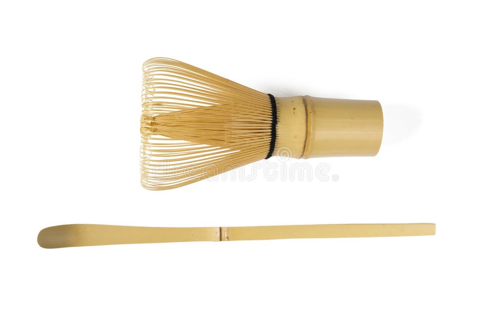 The Japanese Teaware for Matcha Isolate on White Stock Photo - Image of ...