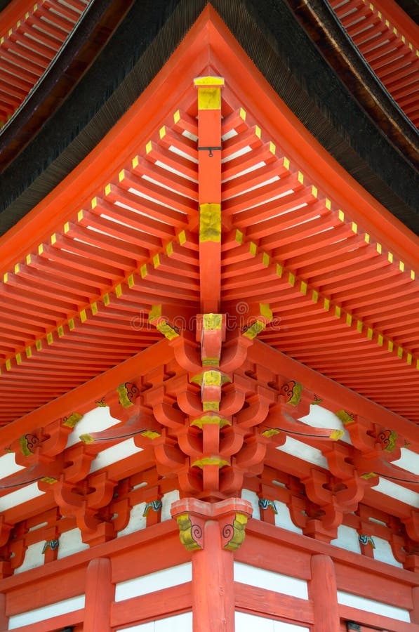 Japanese Temple Architecture Stock Image - Image of wood, temple: 60896977