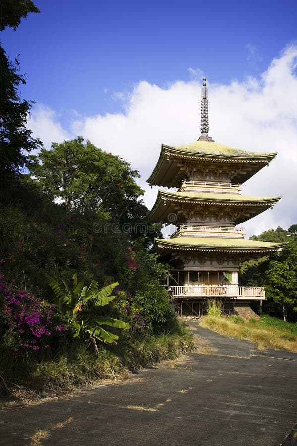 Japanese Temple Building stock photo. Image of animal - 14900990