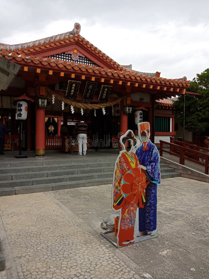 Japanese temple at Okinawa editorial photography. Image of buddha ...