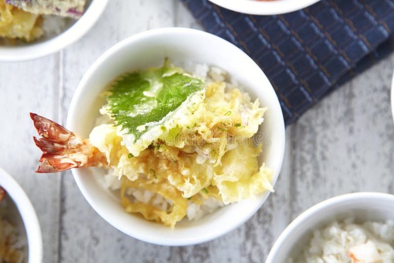Japanese tendon stock image. Image of bowl, steamed, japanese - 27193865