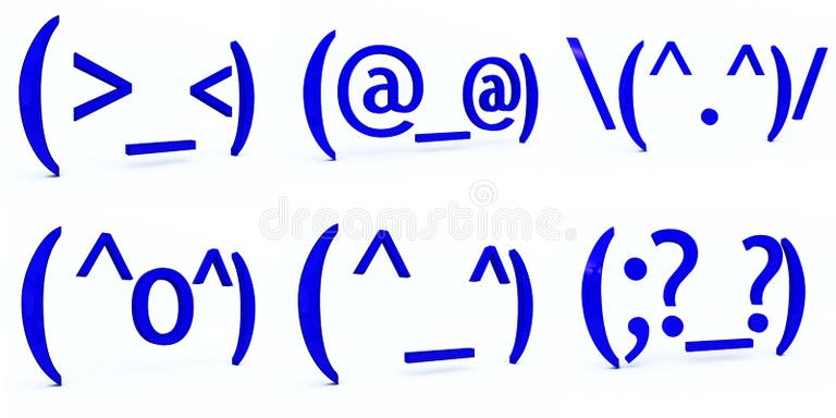 Japanese text emoticons stock illustration. Illustration of japanese ...