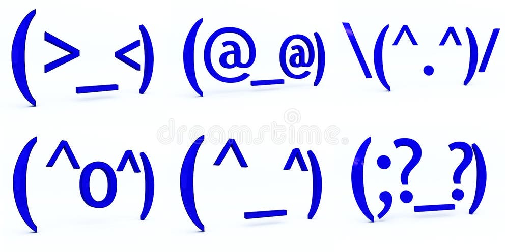 Japanese text emoticons stock illustration. Illustration of japanese ...