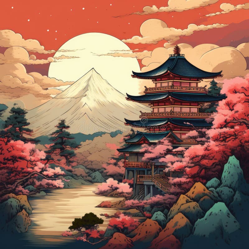 Japanese Samurai Theme Stock Illustrations – 197 Japanese Samurai Theme ...