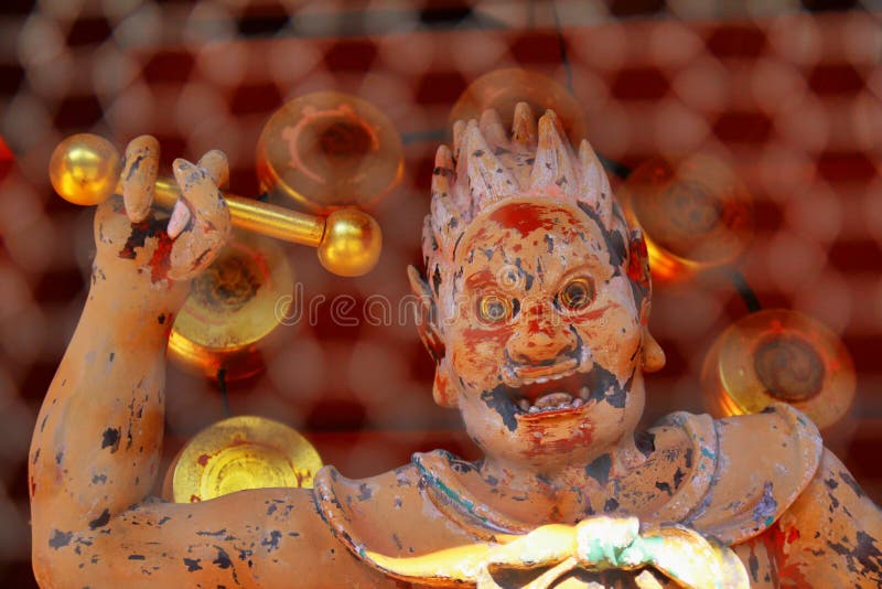 Japanese Thunder god stock photo. Image of japanese, asia - 40821226
