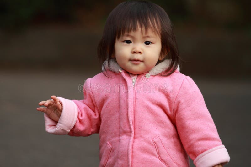 Japanese toddling girl stock photo. Image of female, woman - 64176308