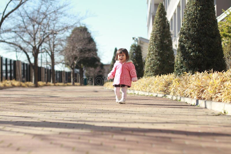 Japanese toddling girl stock image. Image of year, person - 64967129