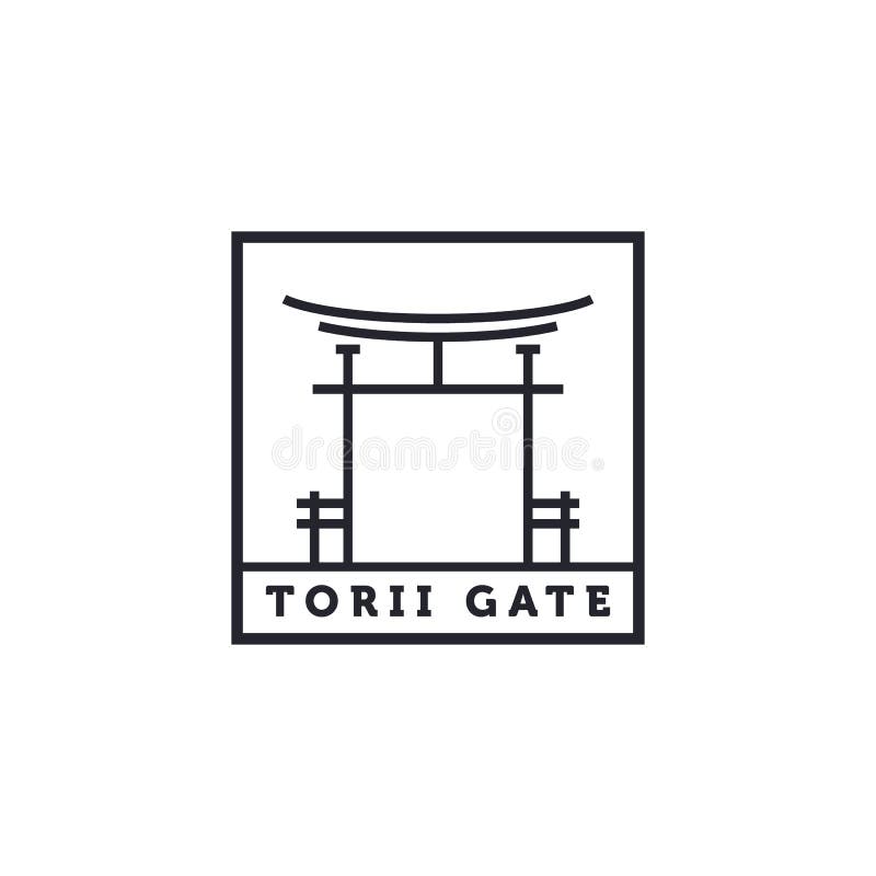 Torii Logo Japanese Culture Symbol Vector Illustration Design, Tori ...