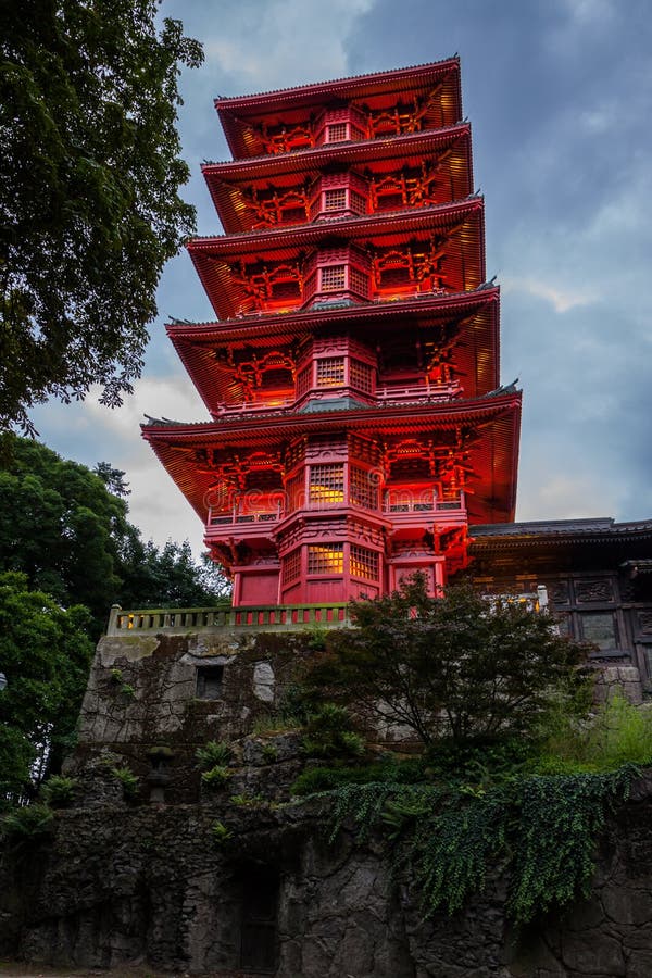 Japanese tower stock image. Image of asian, traditional - 2350469