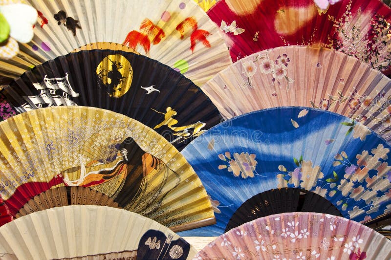 Japanese traditional fans stock photo. Image of japan - 65242174