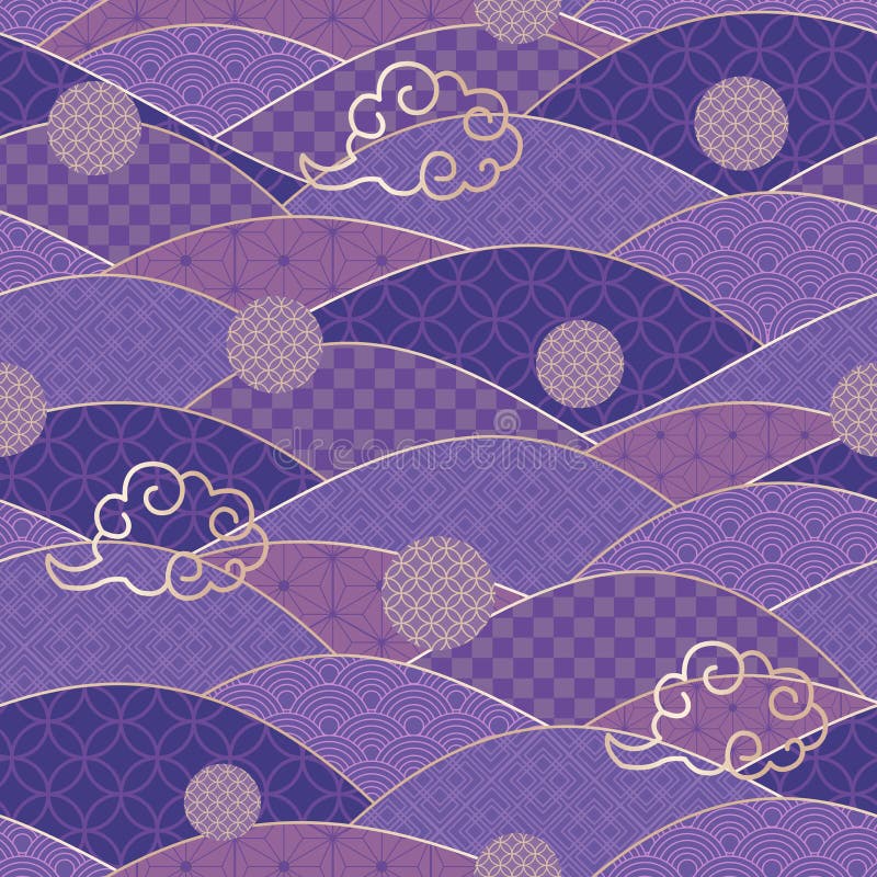 Japanese Traditional Wave Pattern Stock Illustrations – 13,905 Japanese ...