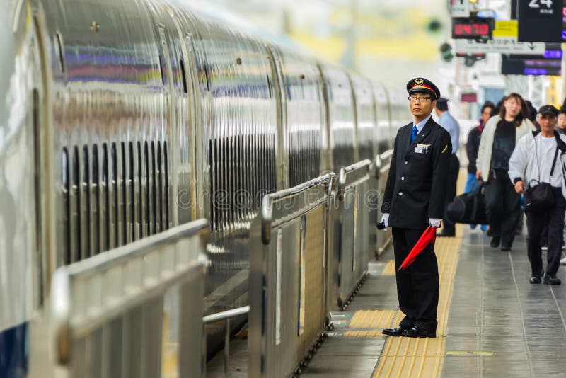 Japanese Train Conductor editorial photo. Image of asian - 37067931