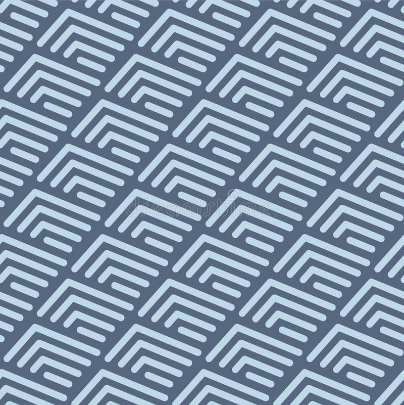 Japanese Triangle Wave Line Vector Seamless Pattern Stock Vector ...