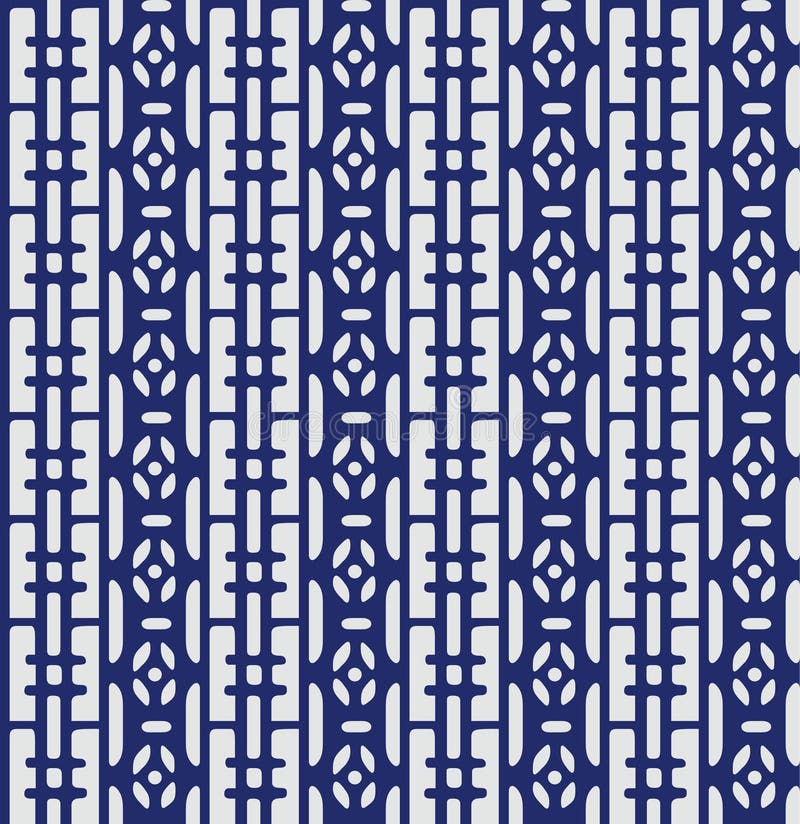 Japanese Tribal Stripe Vector Seamless Pattern Stock Vector ...