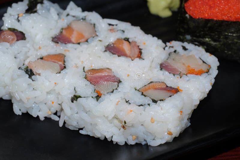 Japanese Triple Roll Sushi stock image. Image of food - 236170199