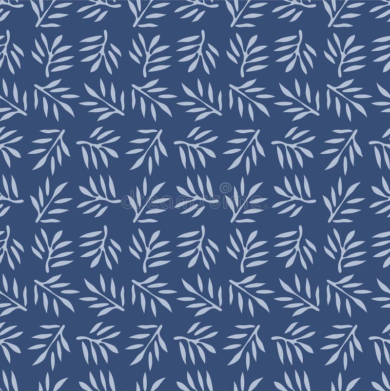 Japanese Tropical Palm Leaf Vector Seamless Pattern Stock Vector ...