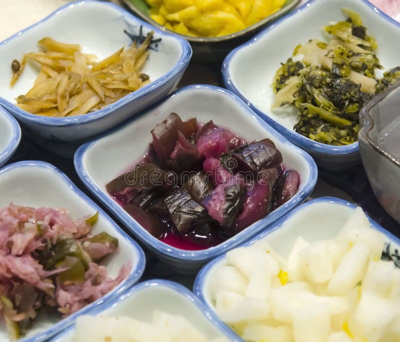 Japanese Tsukemono stock photo. Image of assorted, food - 53345898