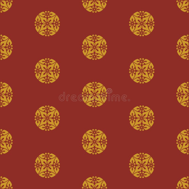 Japanese Traditional Pattern. Dewdrop and Grass Background. Stock ...