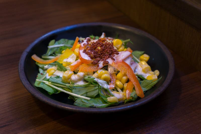 Japanese Vegetables Salad Side Dish. Eat As a Side Dish with a Japanese ...