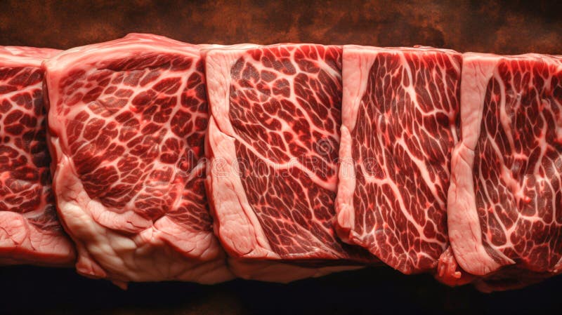 Japanese Wagyu A5 Beef with High-marbled Background Texture. Kobe Wagyu ... Japanese Wagyu A5 Beef with High-marbled Background Texture. Kobe Wagyu ...