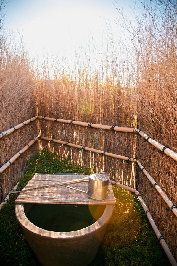 Tsukubai Water Fountain In Japanese Garden At Kita-in Temple ...