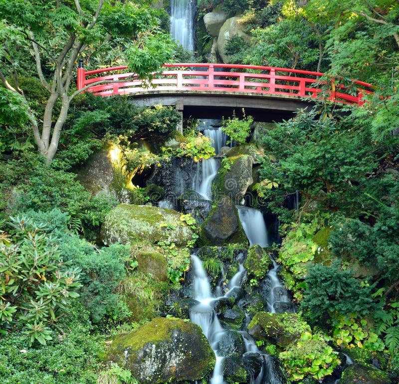 Japanese Waterfall stock photo. Image of mossy, cascades - 27430730