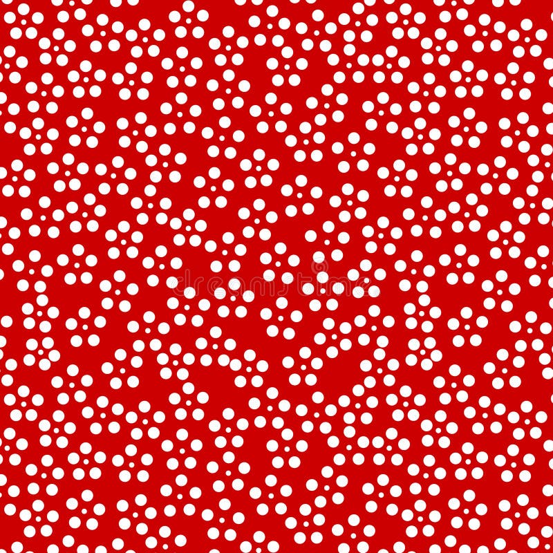 Japanese White Flowers on Red Pattern Stock Vector - Illustration of ...