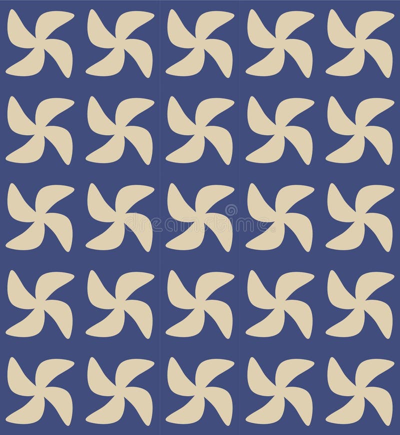 Japanese Wind Flow Grass Leaf Seamless Pattern Stock Vector ...