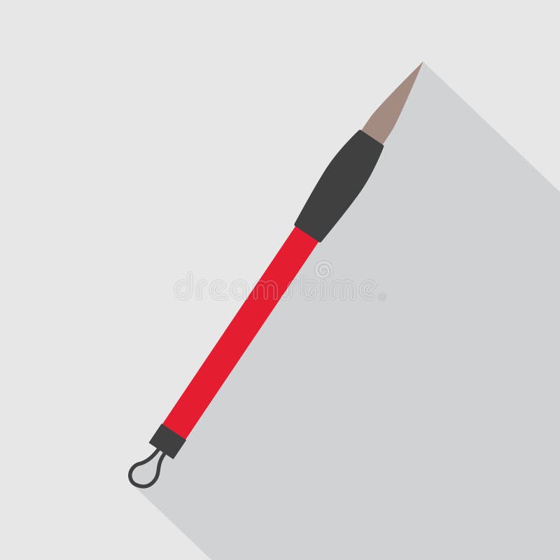Japanese writing brush stock vector. Illustration of design - 176933352