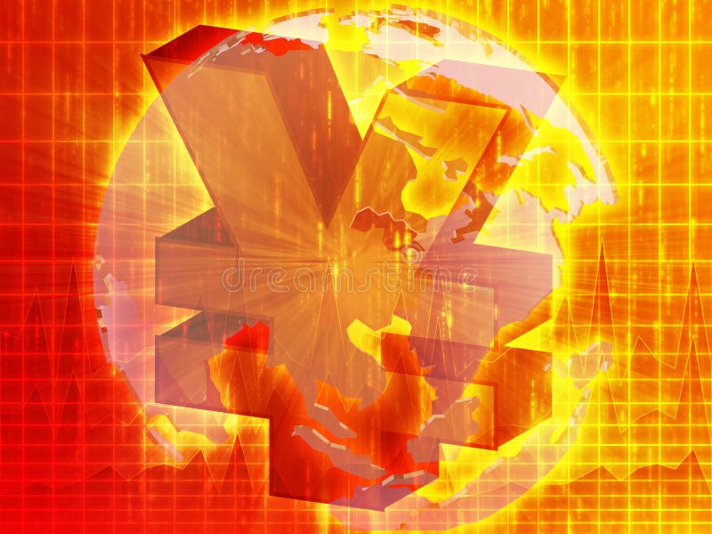 Japanese yen map stock illustration. Illustration of business - 9130407