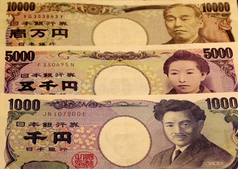 Japanese Yen Notes stock photo. Image of rich, 5000, wealth - 66974440