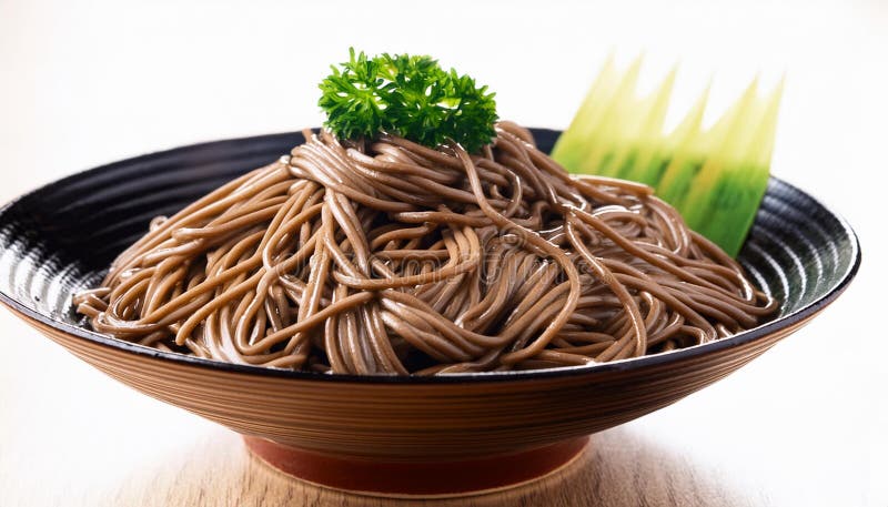 Japanese Zaru Soba Noodles, AI Generated Stock Illustration ...