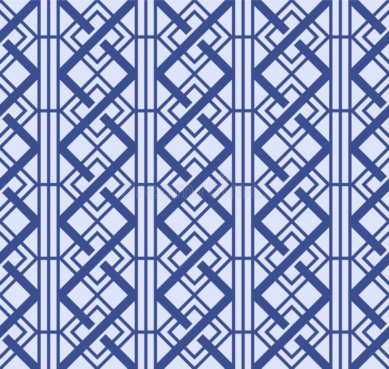 Japanese Zigzag Square Vector Seamless Pattern Stock Vector ...