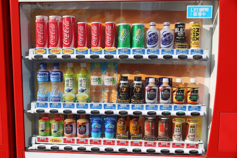 Japanische Automaten redaktionelles stockfoto. Bild von imbisse - 43563803