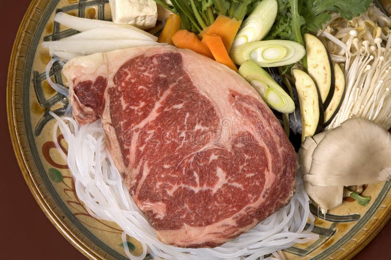 Japanisches Kobe-Rindfleisch Stockbild - Bild von küche, rindfleisch ...
