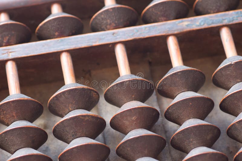 Antiek Telraam Op Een Houten Lijst Als Hoogste Mening Als Achtergrond ...