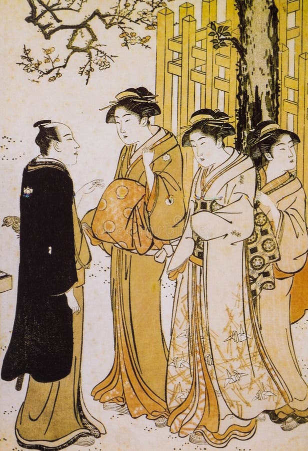 Oude Japanse Traditionele Kleding Stock Foto - Image of schitterend ...