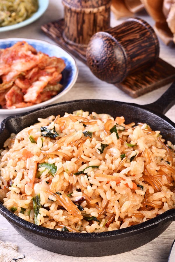 Japchae fried rice stock photo. Image of cast, meat - 207070382
