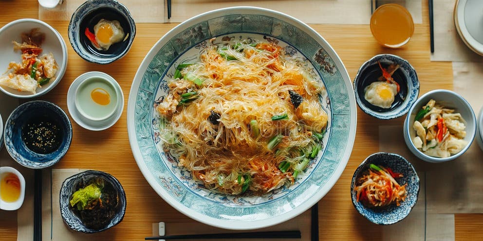 Glass Noodle Stir Stock Illustrations – 115 Glass Noodle Stir Stock ...