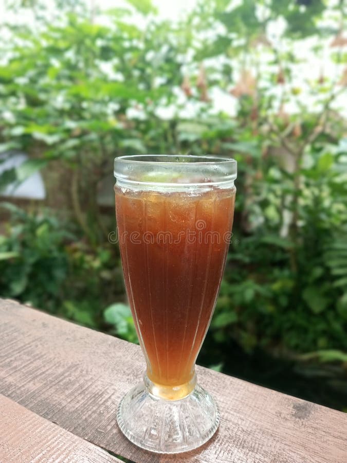 Jappanes ice coffee lemon stock image. Image of coffee - 267260265