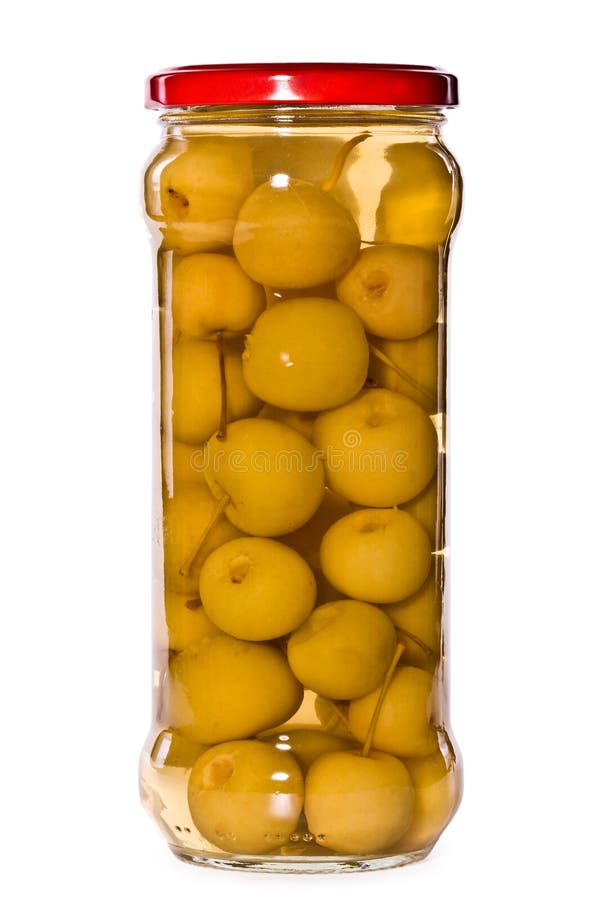 Jar of Apple Compote, Isolated Stock Image - Image of household ...