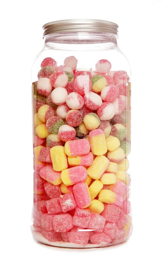 Jar of boiled sweets stock photo. Image of junk, studio - 18841164