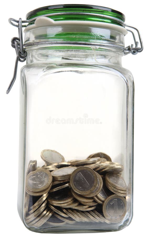 Jar with coins stock photo. Image of prosperity, collect - 11154972