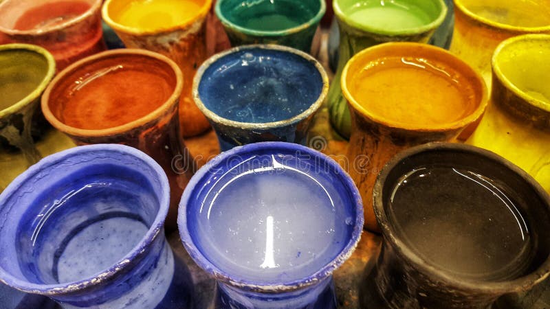 Jar Color Palette Has Water Color Stock Photo - Image of green ...